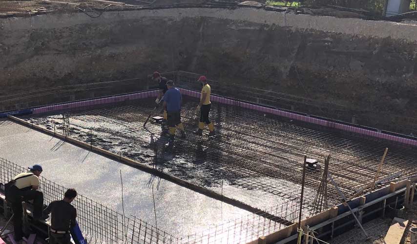 Isofloor Industriefussboden - Betoneinbau und Betonglätten